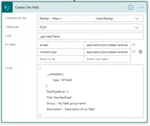 SharePoint REST API call with PowerAutomate – Ludovic Perrichon