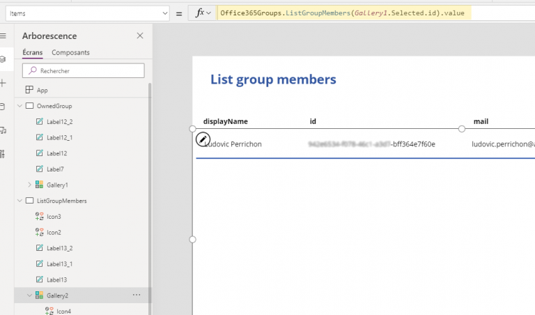 Office 365 Groups Connector in PowerApps – Ludovic Perrichon