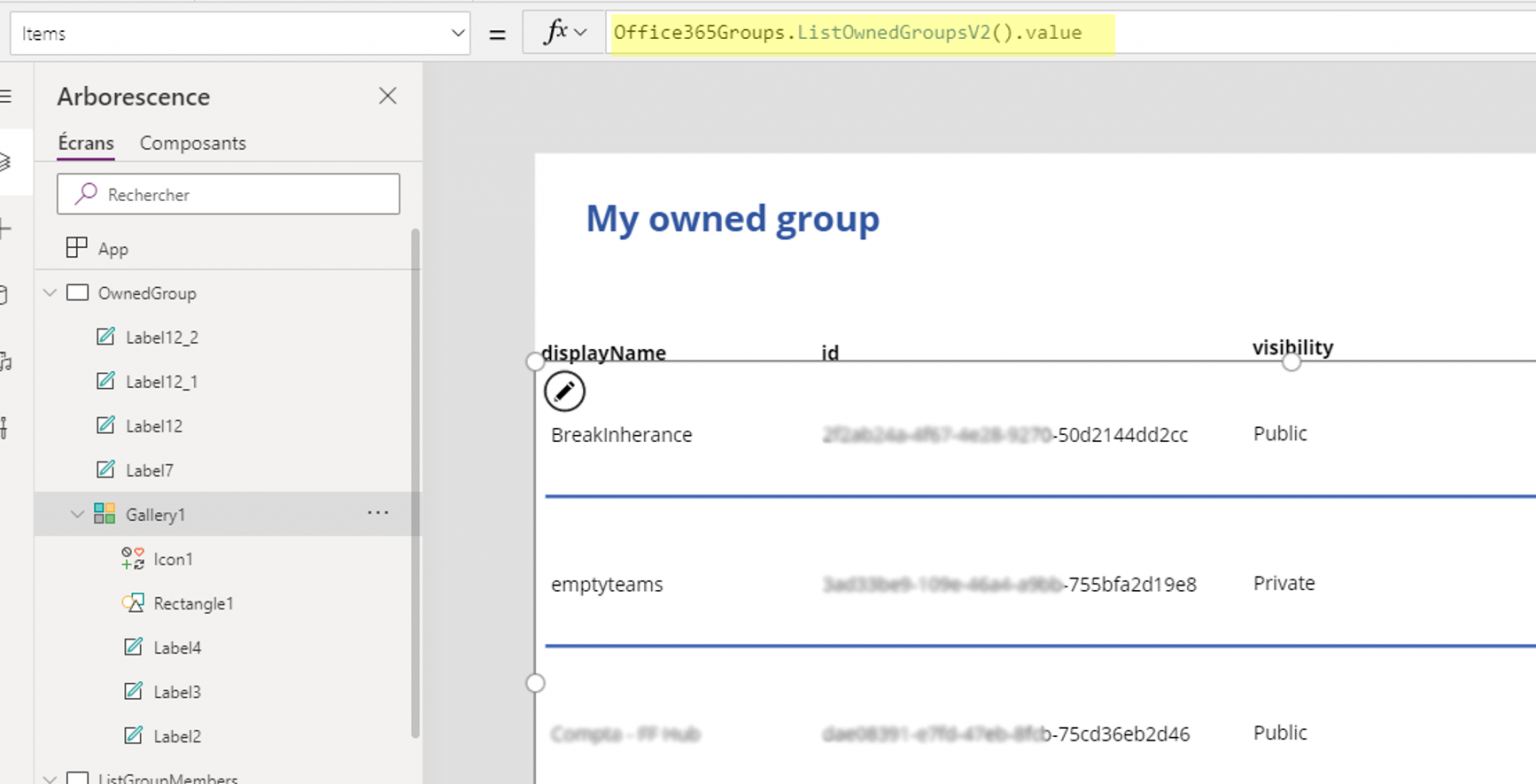 Office 365 Groups Connector in PowerApps – Ludovic Perrichon