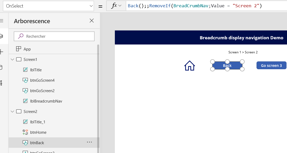 Powerapps Display A Dynamic Breadcrumb Navigation Ludovic Perrichon